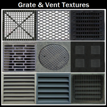 Second Life Marketplace - Grate & Vent Textures